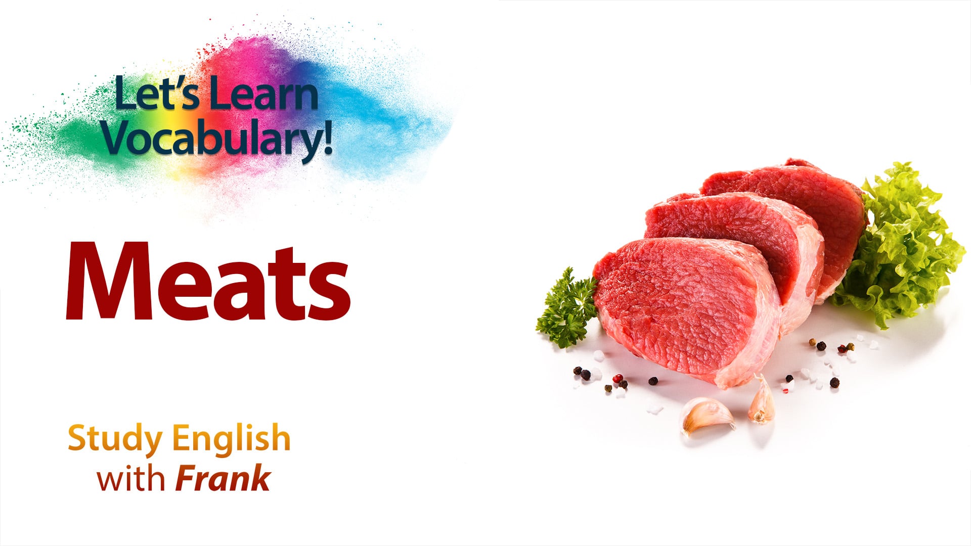 Vocabulary - Learn English Words for Meats - Study English with Us