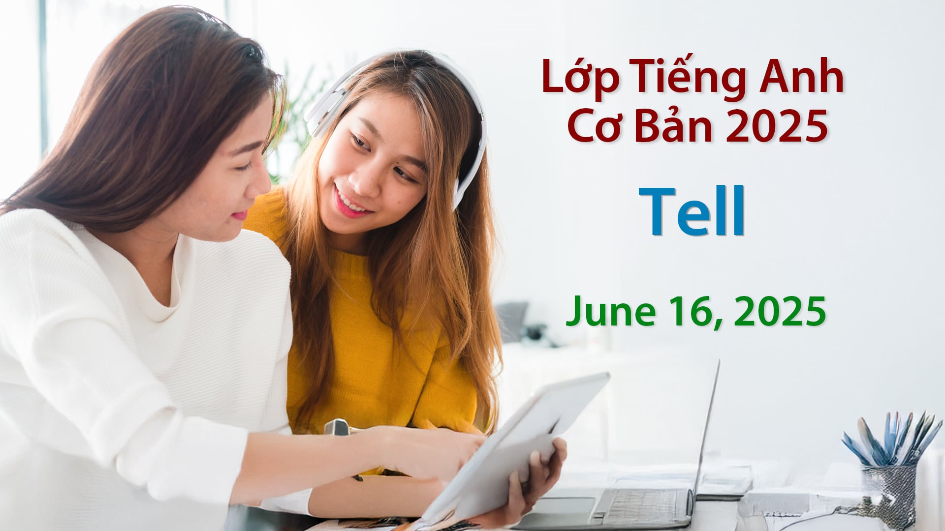 Basic English Class - Tell - Study English with Us